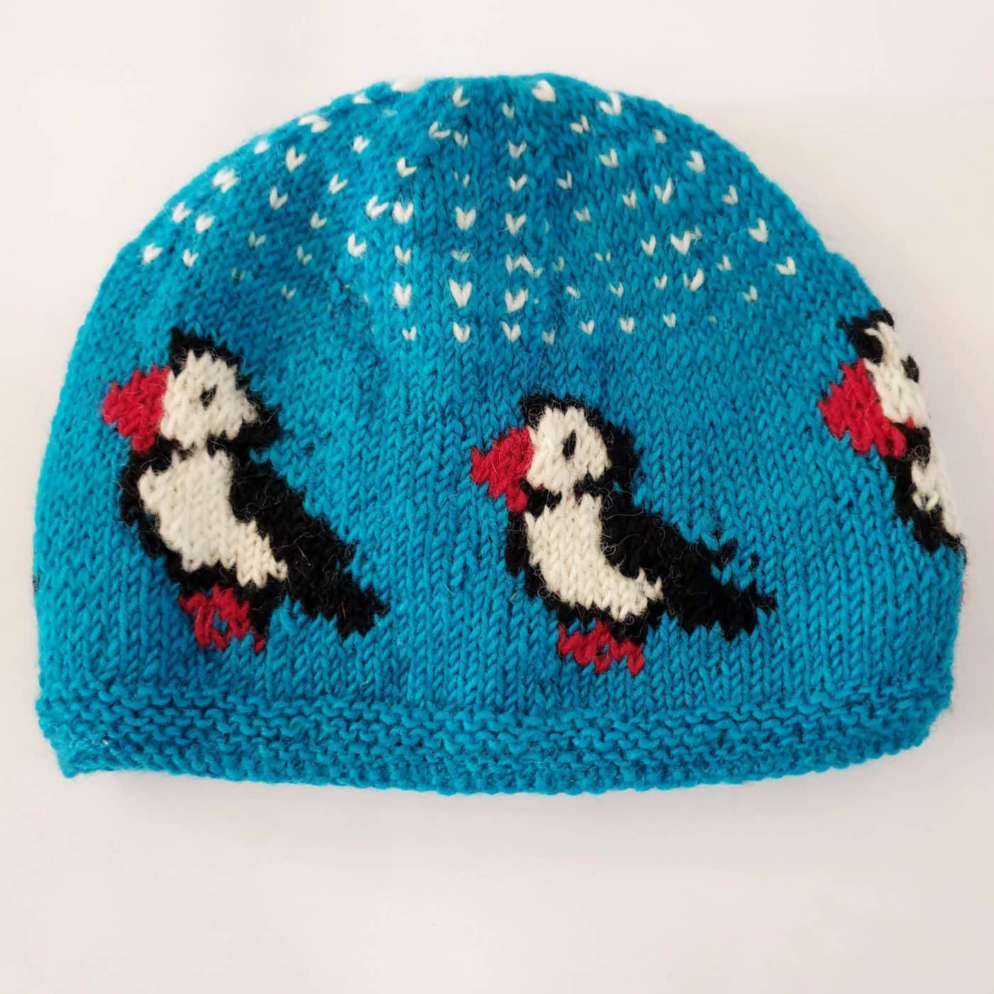 From The Source Blue Puffin Hat - Island Blue Tobermory