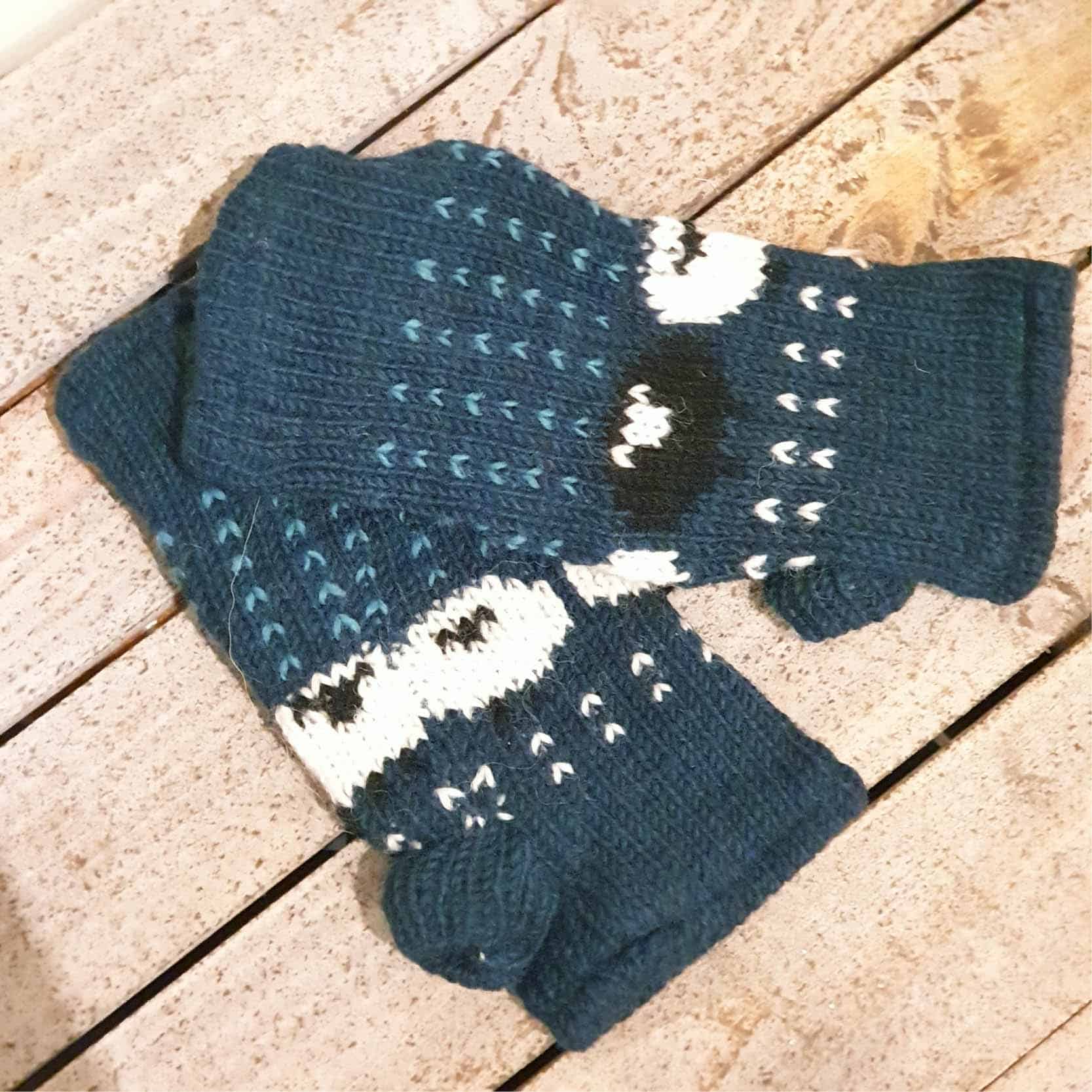 From The Source Teal Sheep Wrist Warmers - Island Blue Tobermory