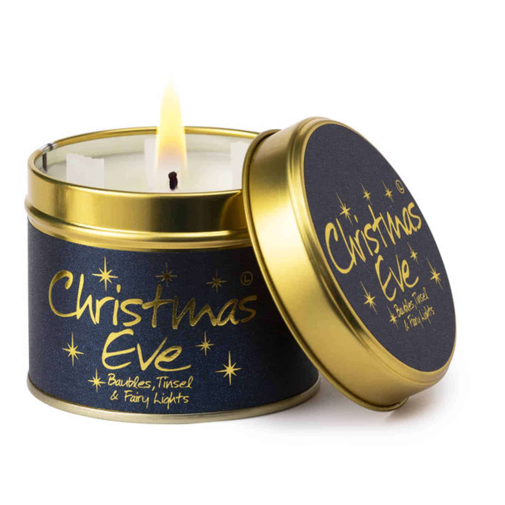 Lily-Flame Christmas Eve Candle - Island Blue Tobermory