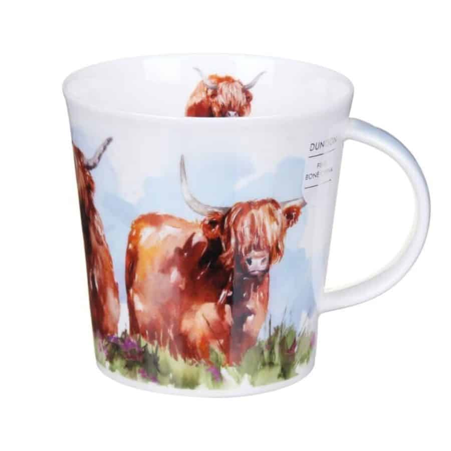 Highland Cows Dunoon Mug - Island Blue Tobermory