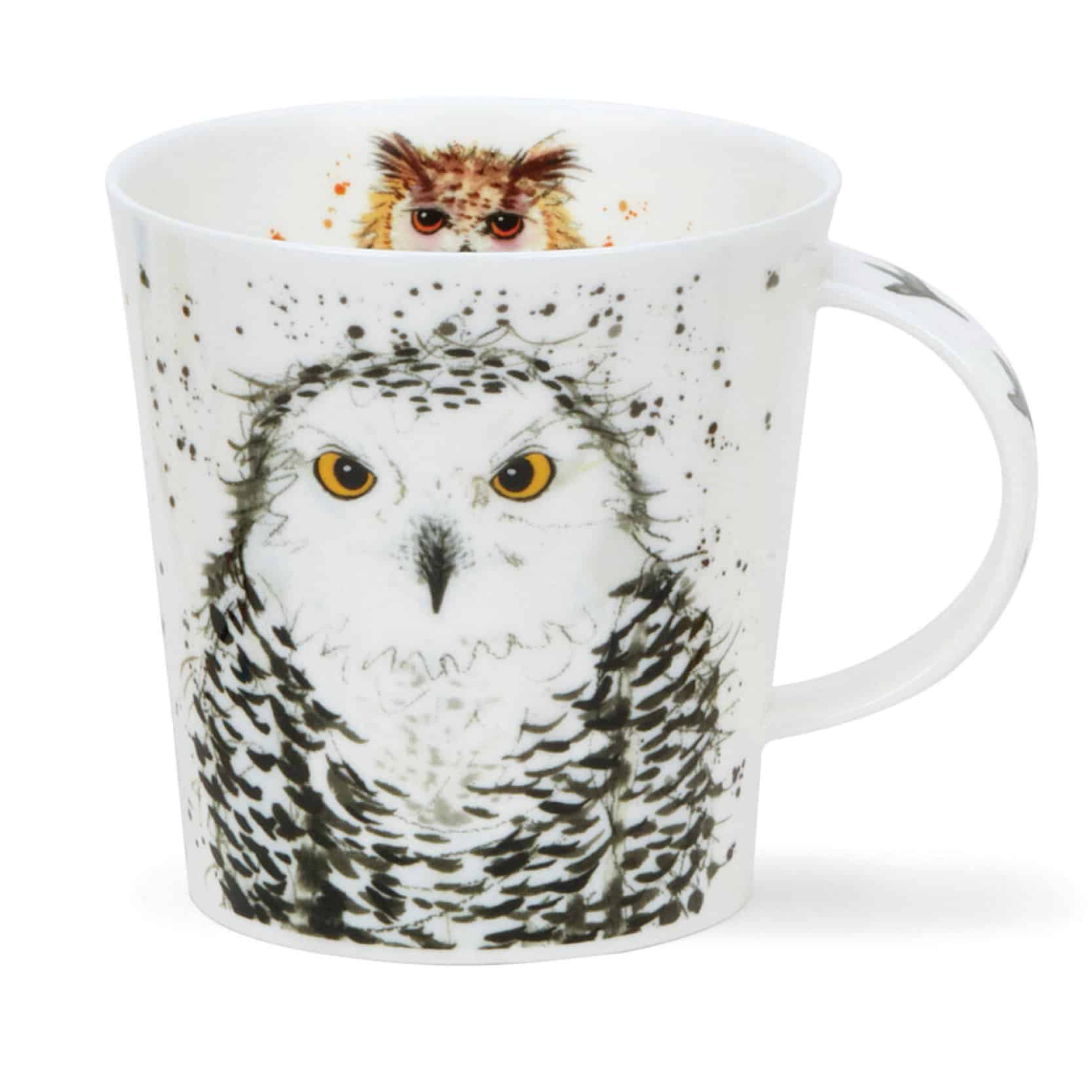 What A Hoot! White Dunoon Mug - Island Blue Tobermory