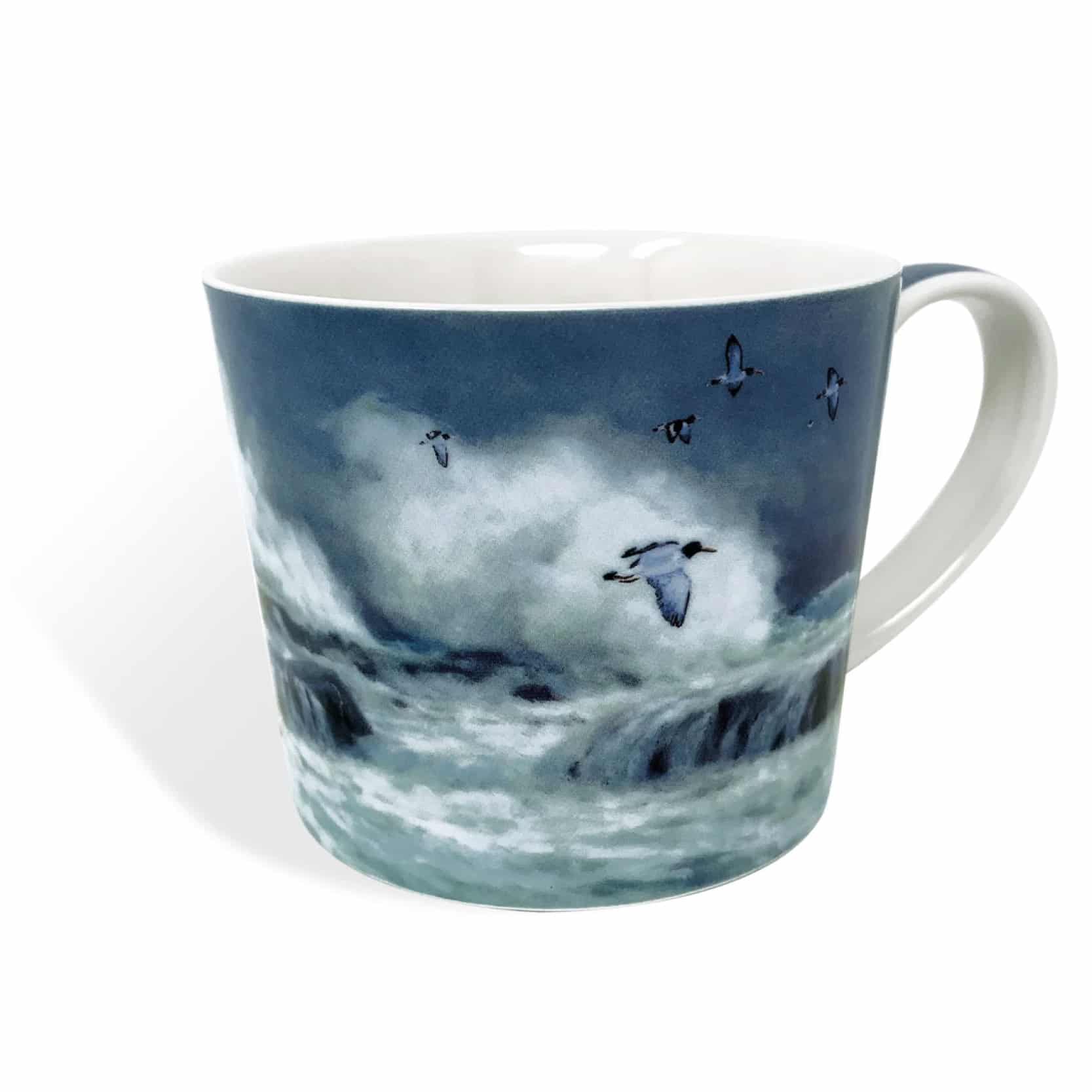 Julian Friers Oystercatchers Mug - Island Blue Tobermory