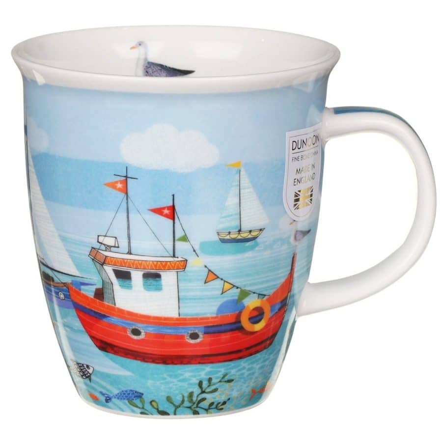 Shoreline Fishing Boat Dunoon Mug - Island Blue Tobermory