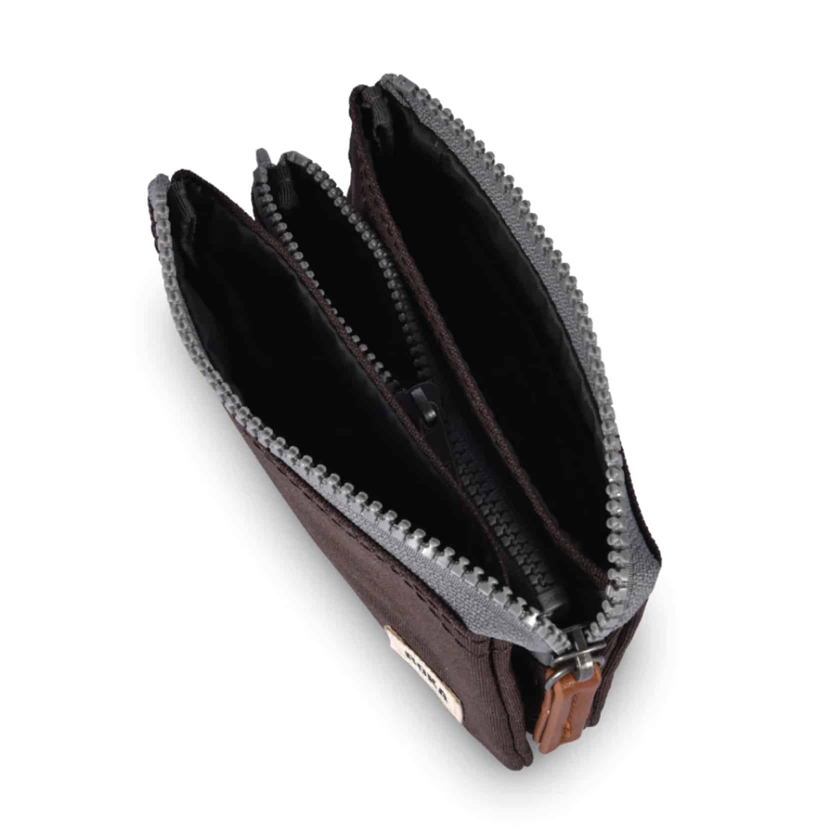 Roka Small Carnaby Wallet in Dark Chocolate - Island Blue Tobermory