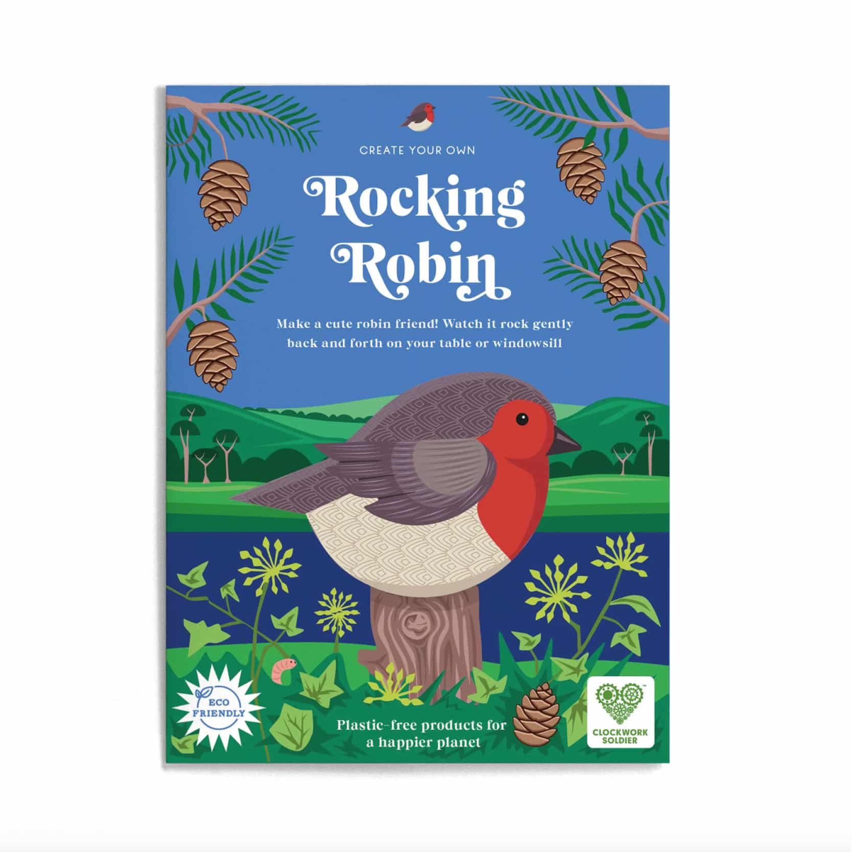 Clockwork Soldier Create Your Own Rocking Robin - Island Blue Tobermory
