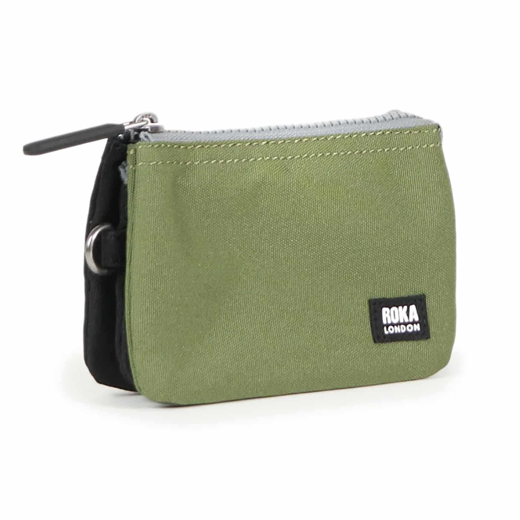Roka Black Label Small Carnaby Wallet in Granite - Island Blue Tobermory