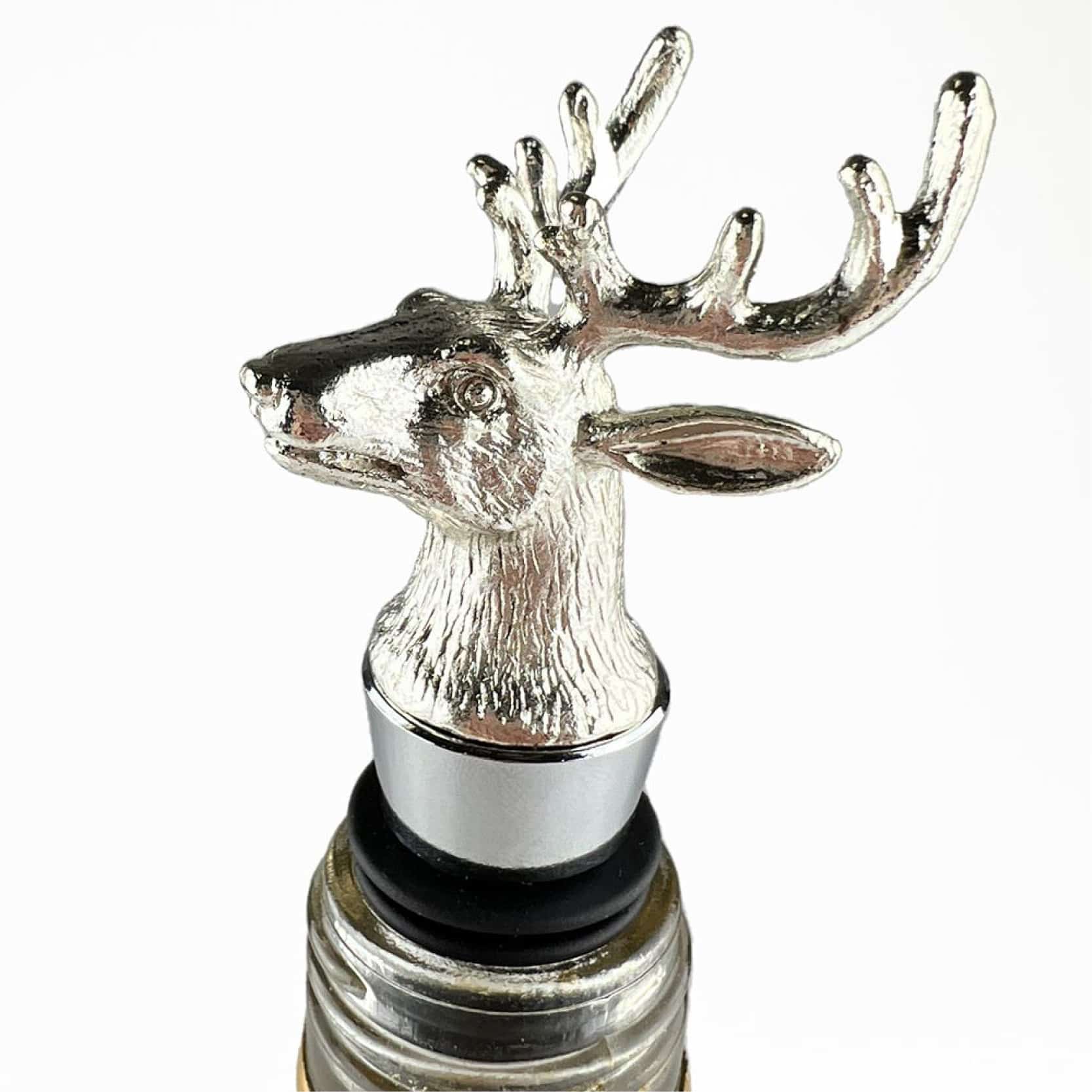 Just Slate Co. Stag Bottle Stopper - Island Blue Tobermory