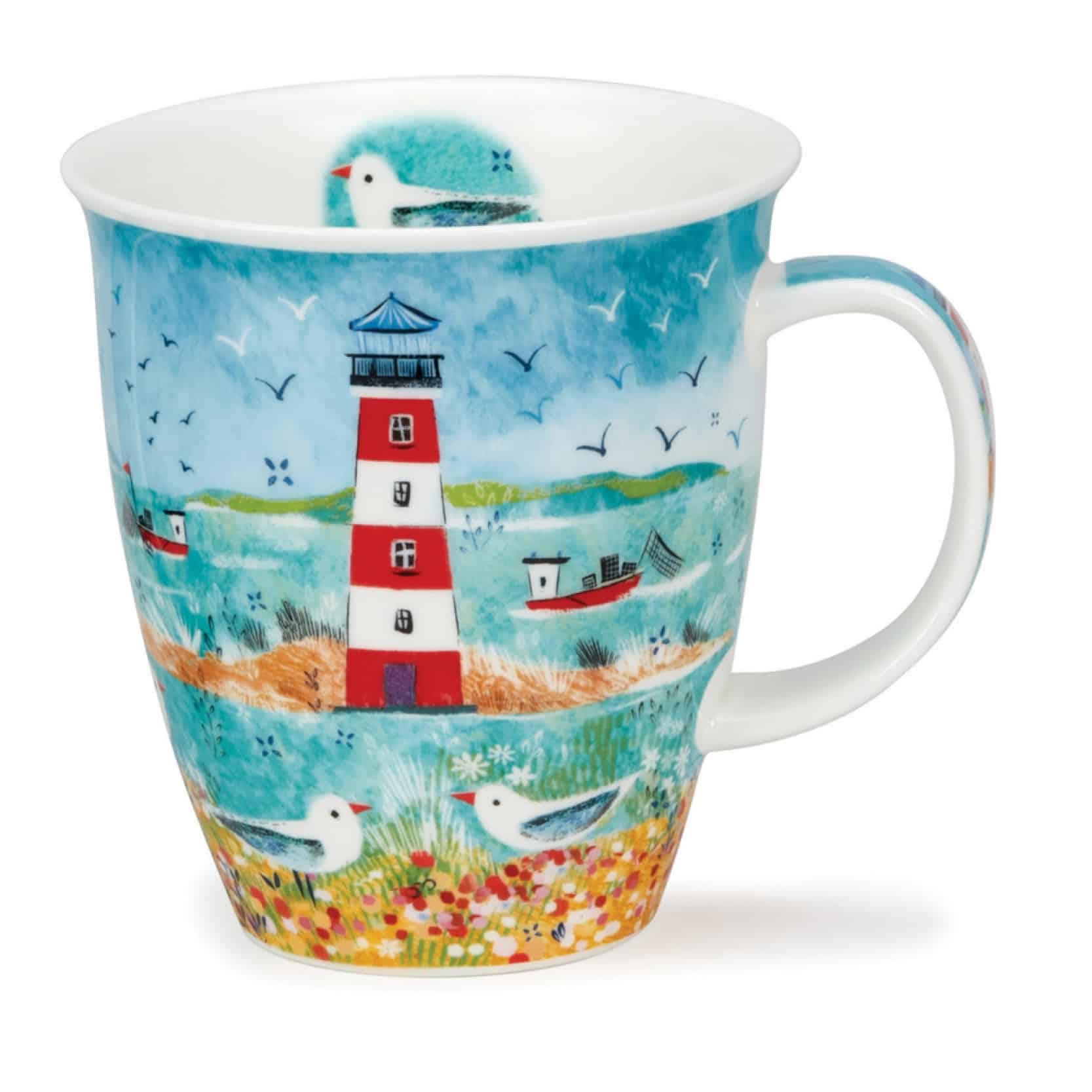 Beside The Sea Lighthouse Dunoon Mug - Island Blue Tobermory