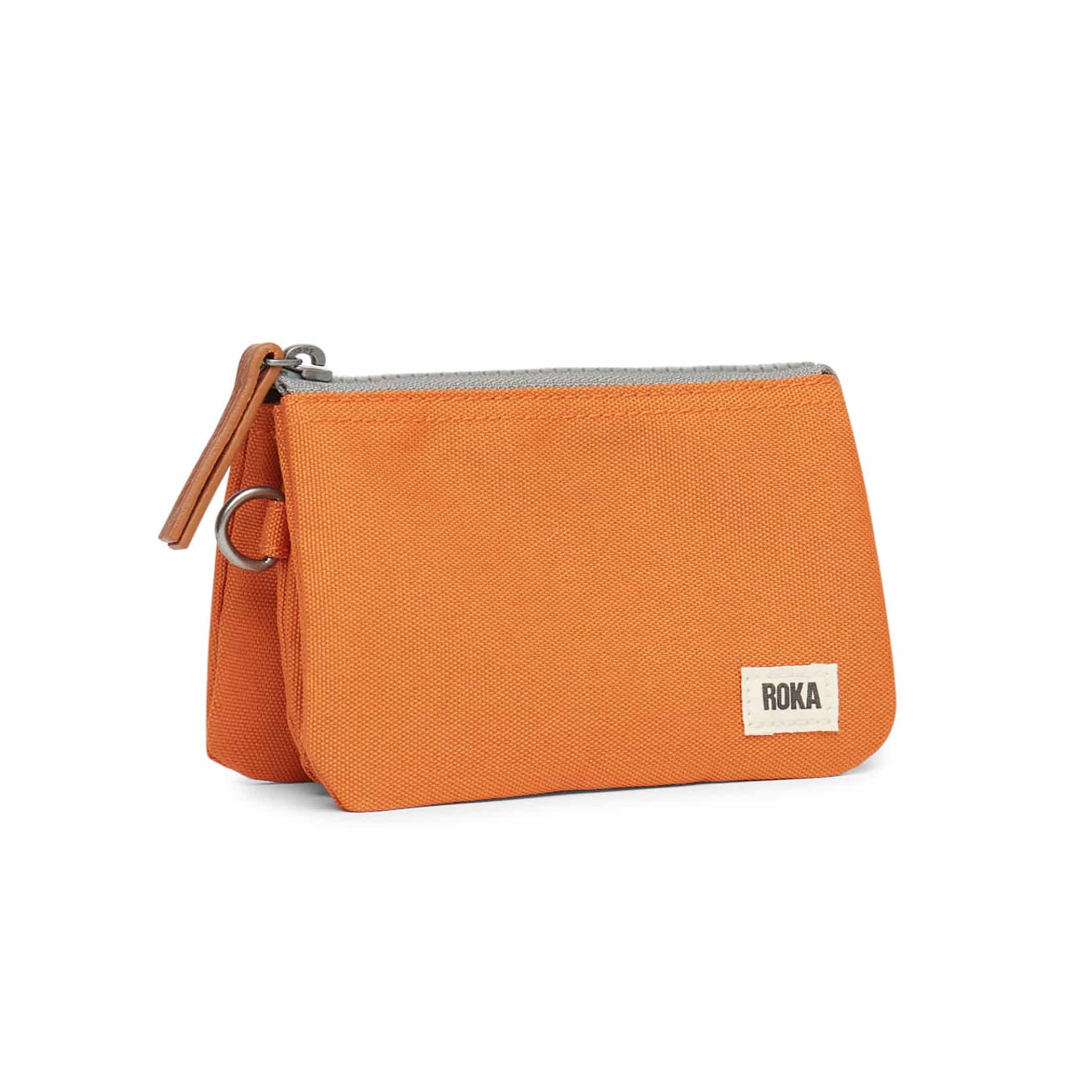 Roka Small Carnaby Wallet in Atomic Orange - Island Blue Tobermory