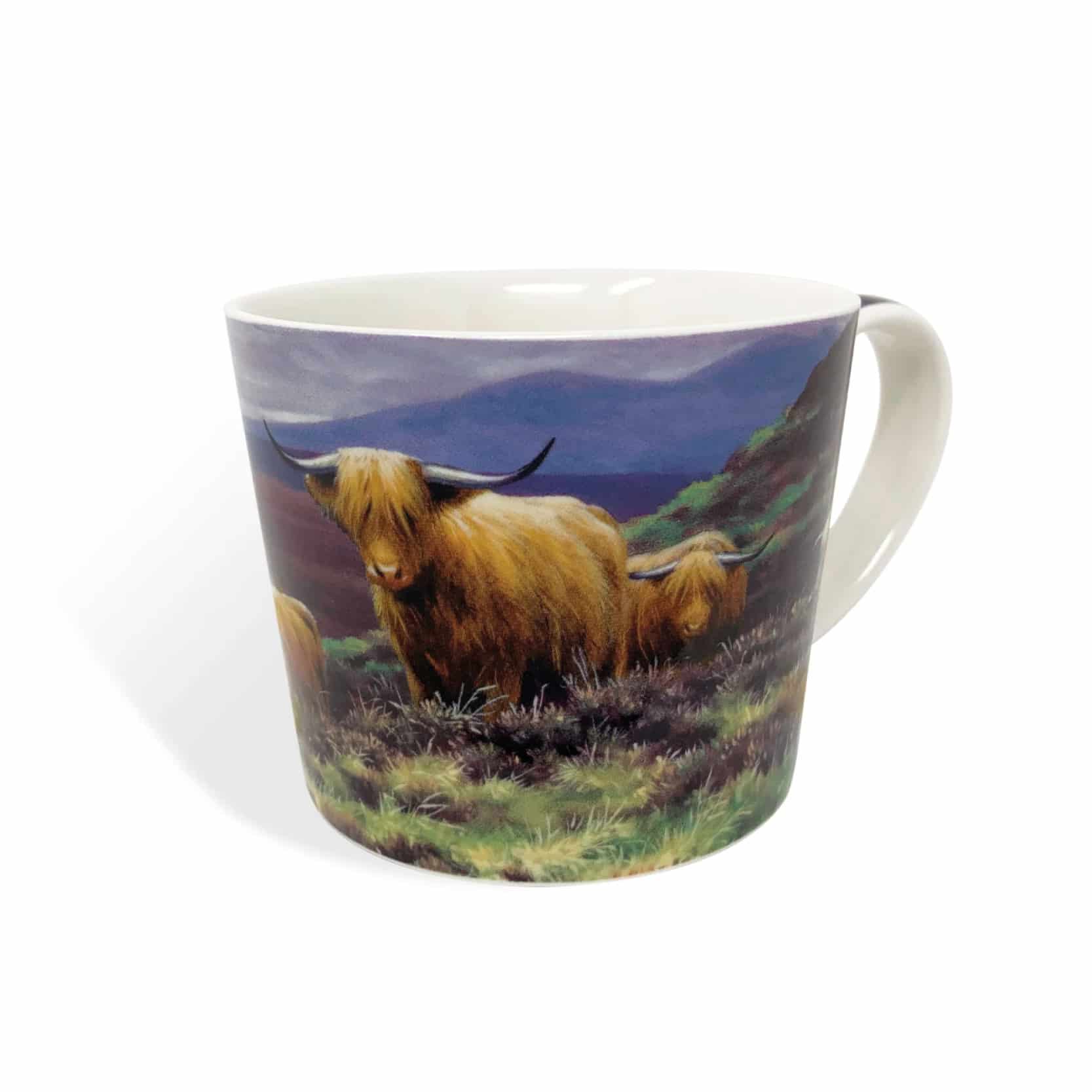 Julian Friers Highland Cattle Mug - Island Blue Tobermory