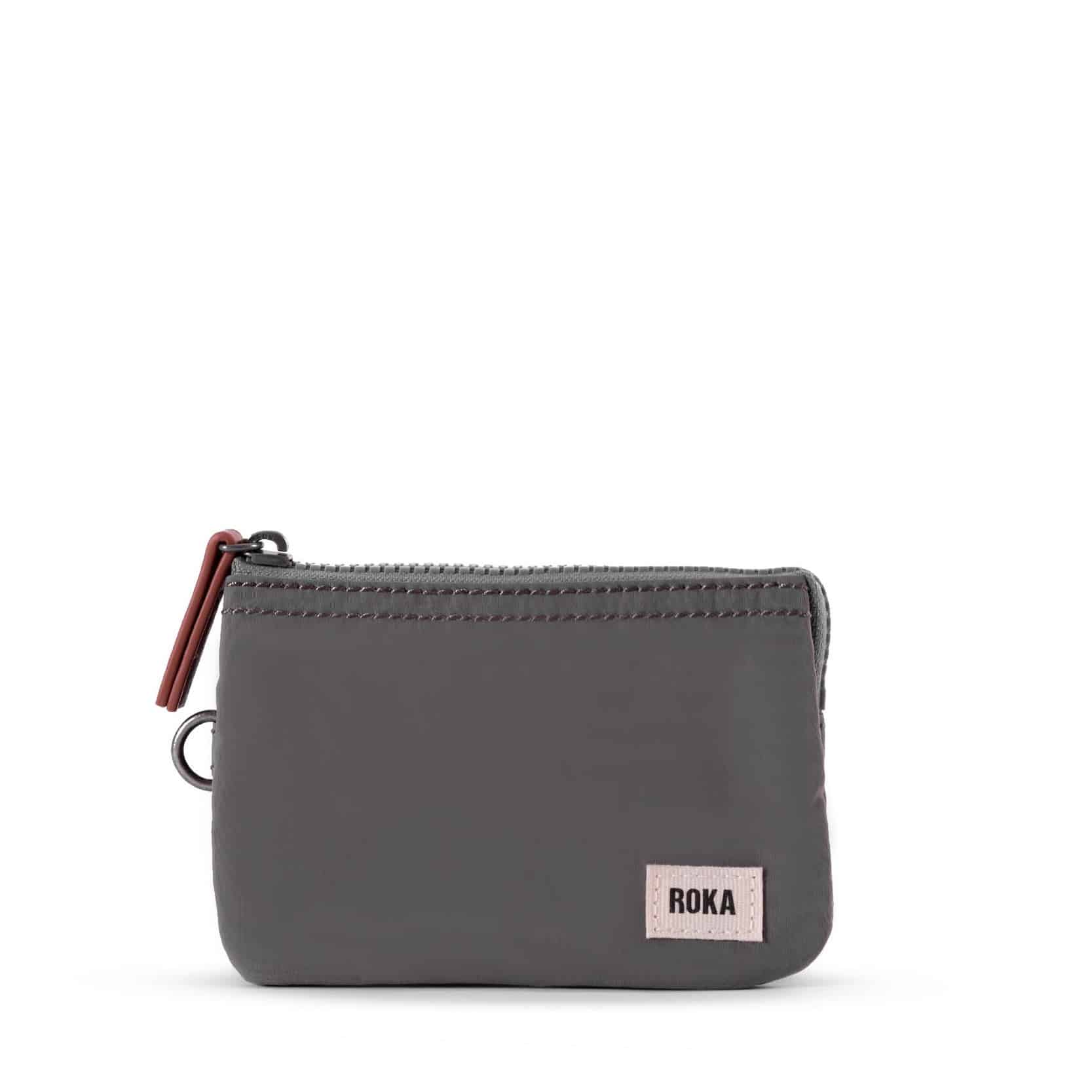 Roka Small Carnaby Wallet in Graphite - Island Blue Tobermory