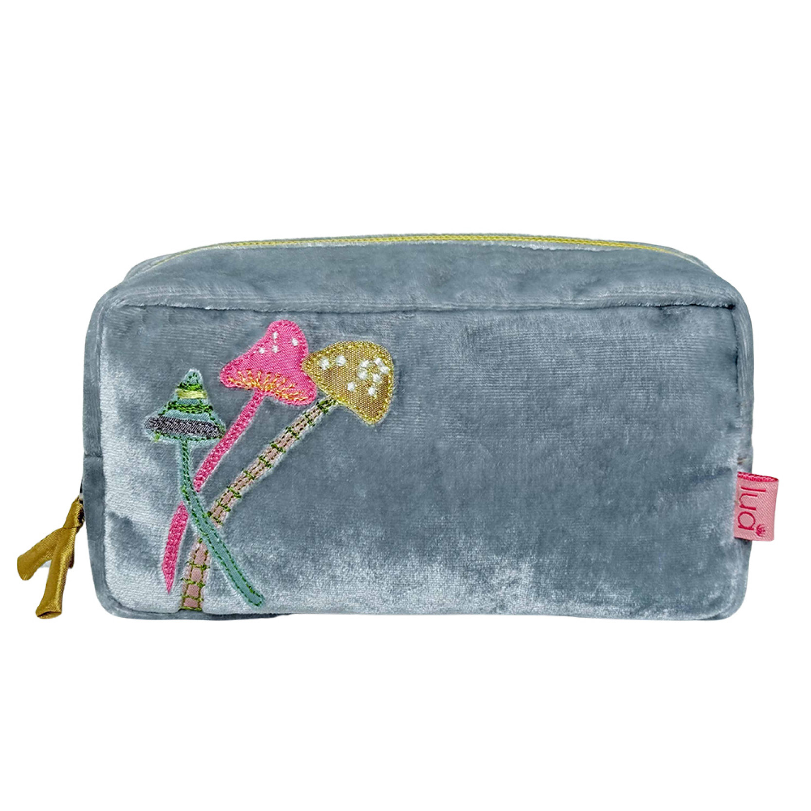 Lua Toadstools Small Makeup Bag - Island Blue Tobermory